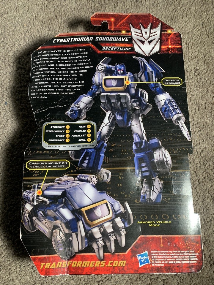 Hasbro TRANSFORMERS Generations CYBERTRONIAN SOUNDWAVE New Ships Fast ...