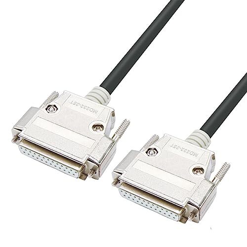5FT 26AWG DB25 Female to Female Serial Extension Cable RS232 25Pins ...