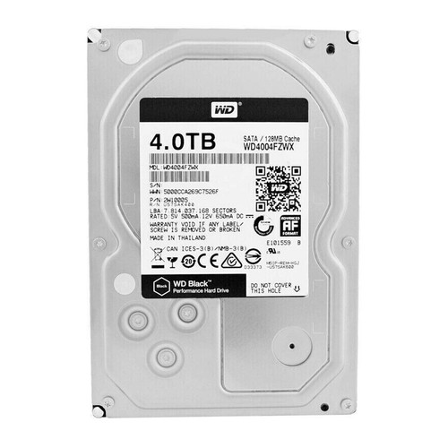 WD BLACK 4TO DISQUE DUR 3,5" SATA POUR DVR CAMÉRAS PC NAS DVR ...