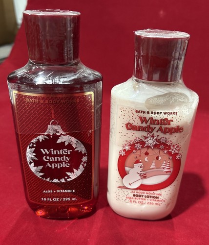 Bath And Body works Winter Candy Apple Lotion Shower Gel | eBay