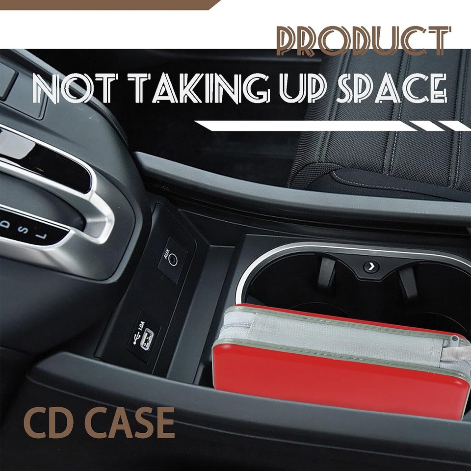 CD Case Holder Wallet Binder Storage Organizer Wallet Book for Car Home ...