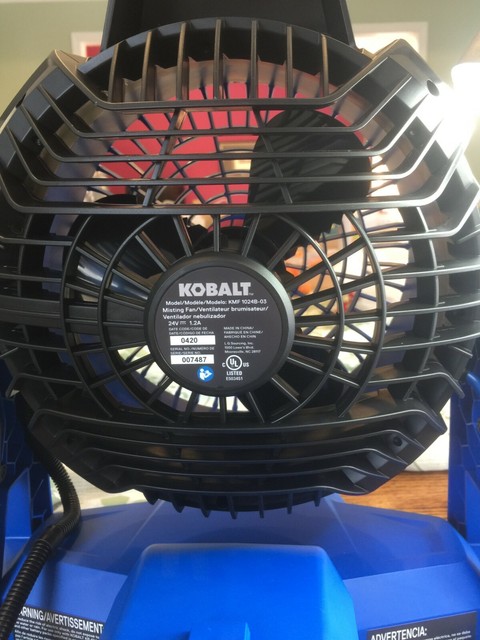 Kobalt 24v 7-in Indoor/outdoor Misting Fan Battery and Charger for sale ...