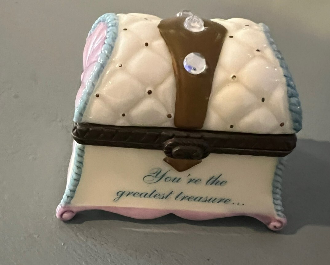 PHB- TREASURE CHEST Hinged Trinket Box - Engagement Ring Box | eBay