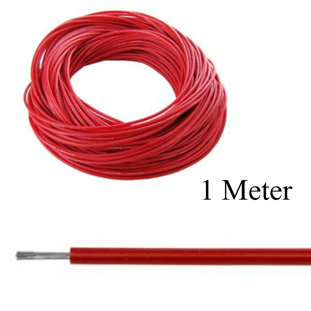 1Pcs Tinned copper wire 1 meter Red Hookup Wire 10A 240V Insulation PVC | eBay