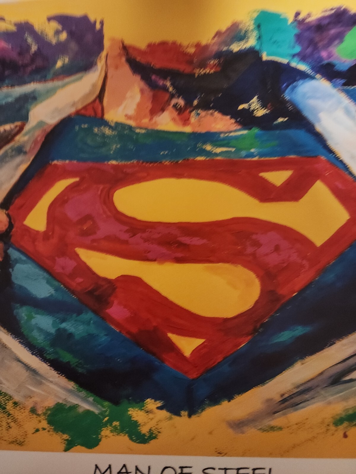 SUPERMAN LIMITED EDITION ORIGINAL ART PRINT SIGNED BY ARTIST WINFORD 48 ...
