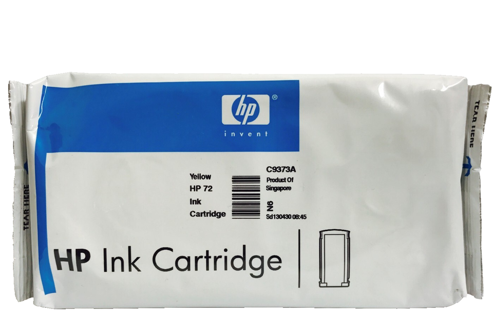 New Genuine HP 72 Yellow Ink Cartridge Designjet T610, T620 ...