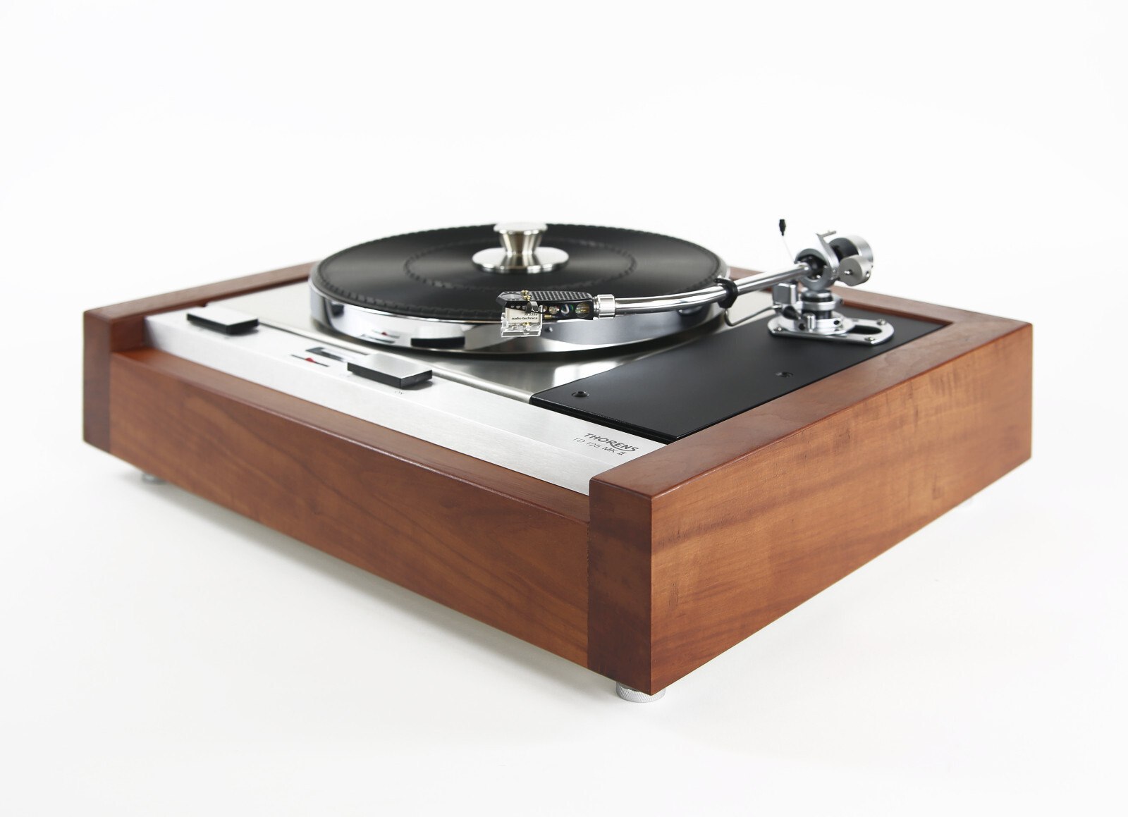 Restored Thorens TD 125 MKII turntable with SME 3009 pear wood frame | eBay