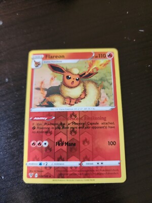 Flareon 026/185 Reverse Holo Vivid Voltage Pokemon TCG Card NM + p17 | eBay