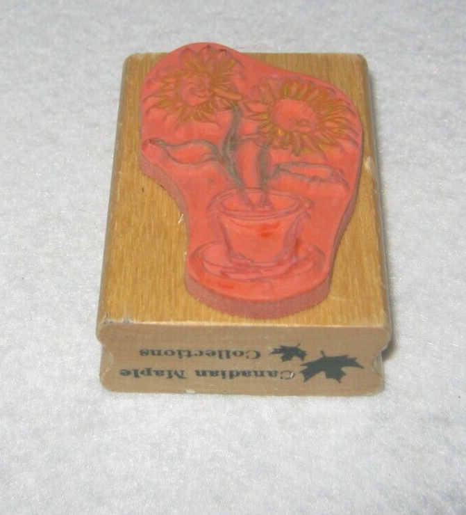 Canadian Maple Collection - Rubber Stamp - Sunflowers -# STP X4004 ...