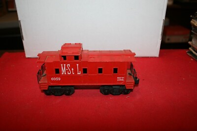 Lionel Postwar Minneapolis St. Louis (MStL) 6059 Red Caboose NO BOX | eBay