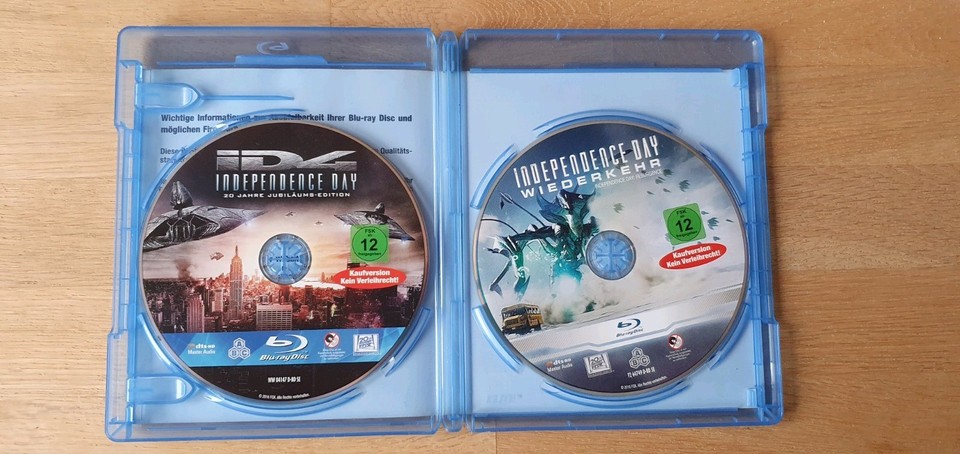 Blu Ray, Independence Day Collection, 2 Disc, Zustand: Sehr Gut, FSK 12 ...