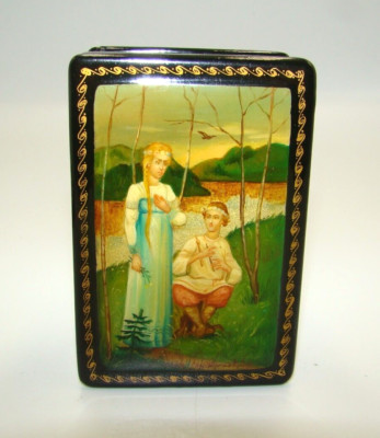 Fedoskino Russian Hand Painted Lacquer Ware Box | eBay