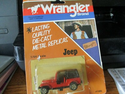 Item #1486 ERtl 1/64th scale Wrangler Brand Jeep - Very Collectible | eBay