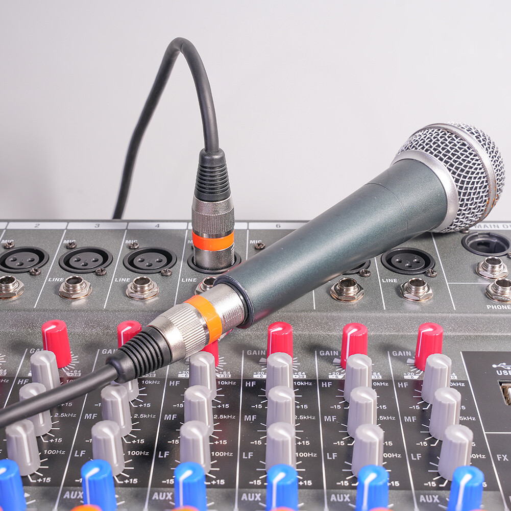 AU 5pcs XLR Male to Female Mic Cable for Mic Mixer Recording Studio (1m ...