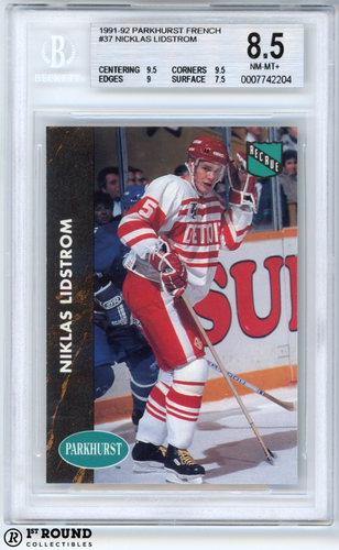 Nicklas Lidstrom RC BGS 8.5: 1991-92 Parkhurst French Rookie Card | eBay