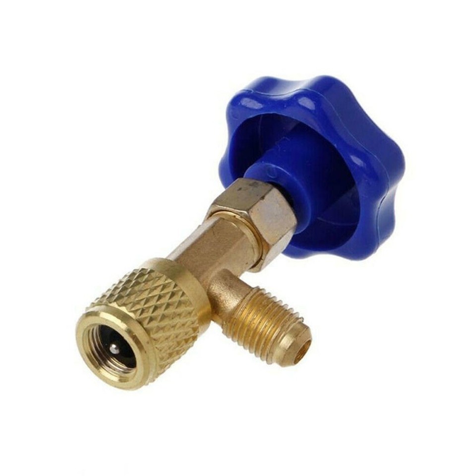 Valve R410A R22 R134A 1/4 SAE Air Conditioning Control Valve Brass ...