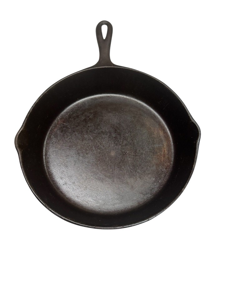 Unmarked #7 Cast Iron Skillet with Heat Ring 10" Frying Pan | eBay