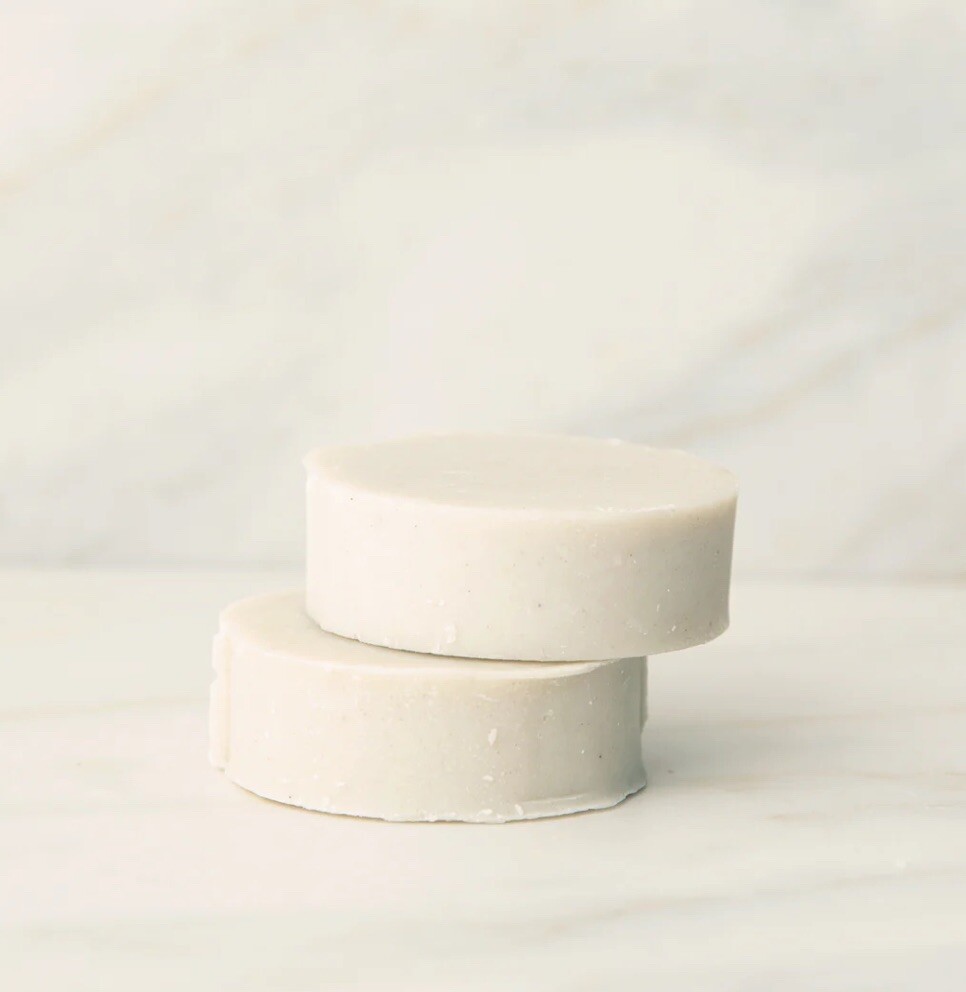 DELUXE MEN'S BARBER SHAVING SOAP PUCK FOR THICK LATHERING (2 Piece) No ...