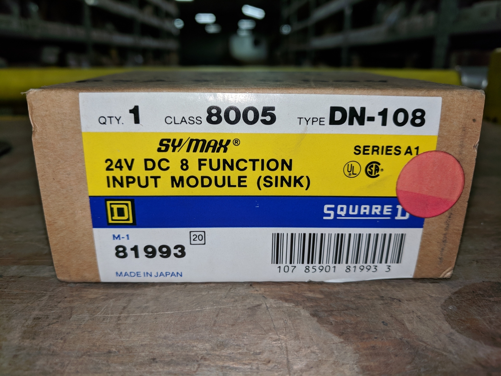 Square D 8005-DN-108 Function Input Module Sy/Max Class 8005 24VDC - New In Box | eBay