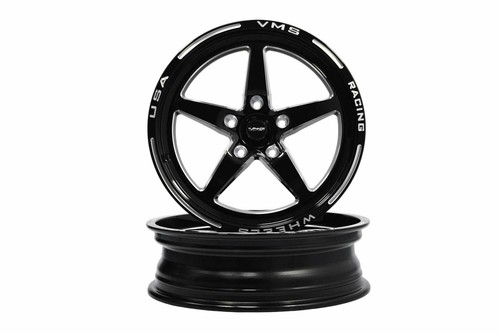 x2 VMS DRAG RACING V-STAR 18X5 FRONT WHEELS RIMS PAIR FOR 2006+ DODGE ...