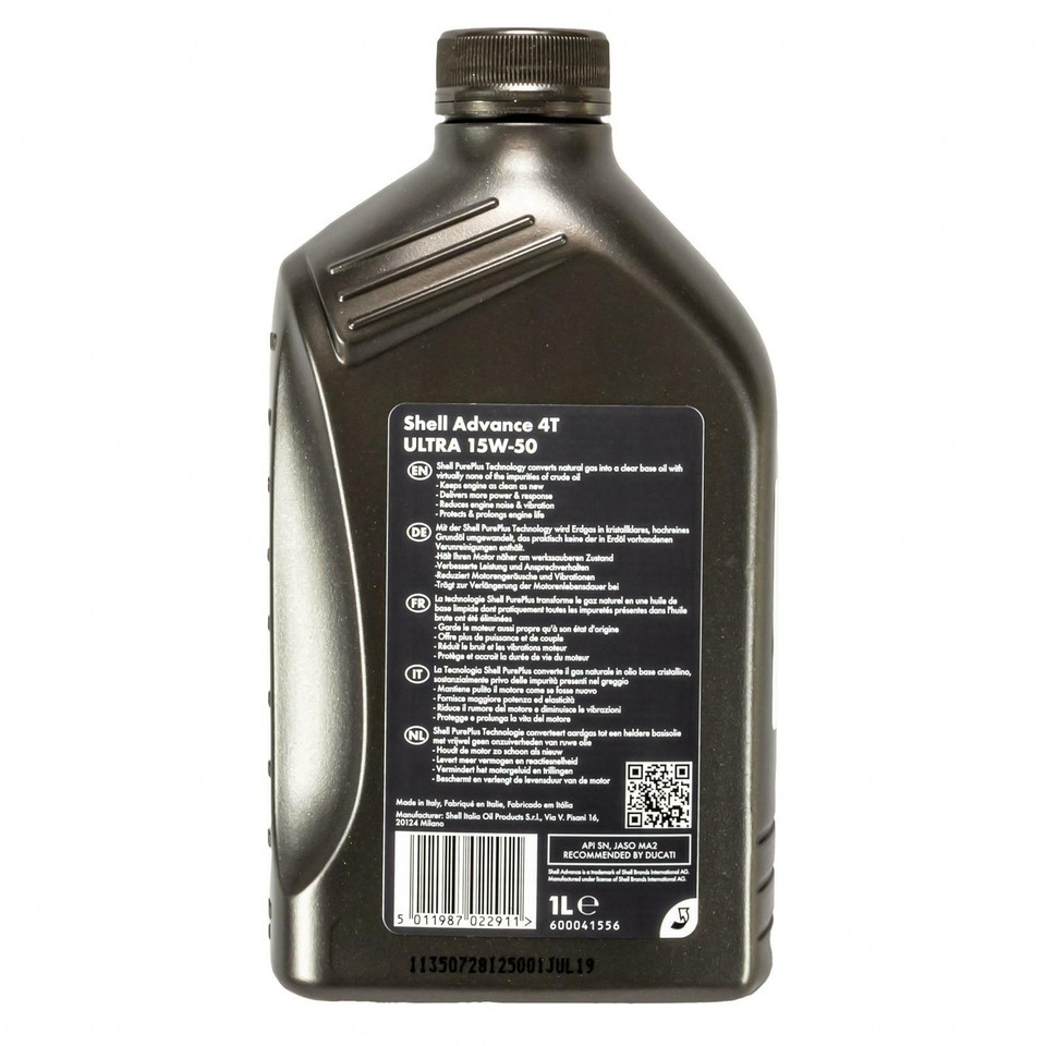 4 Liters Original Shell Advance 4T Ultra 15W50 Motor Oil Motorcycle ...
