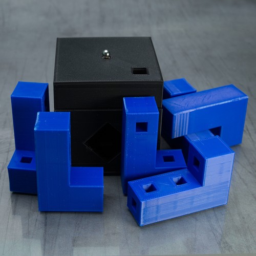 Labyrinth Cube - 6L - Level 8 - PuzzledByPiker - Assembly Maze Puzzle ...