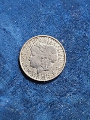 OLYMPIA MACHINE GAME VINTAGE AMUSEMENT TOKEN-(MT#0556) | eBay