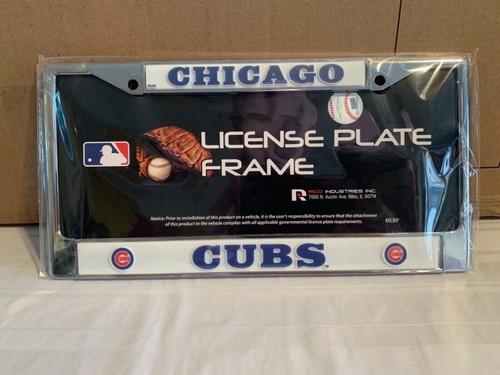Chicago Cubs MLB License Plate Frame RICO | eBay