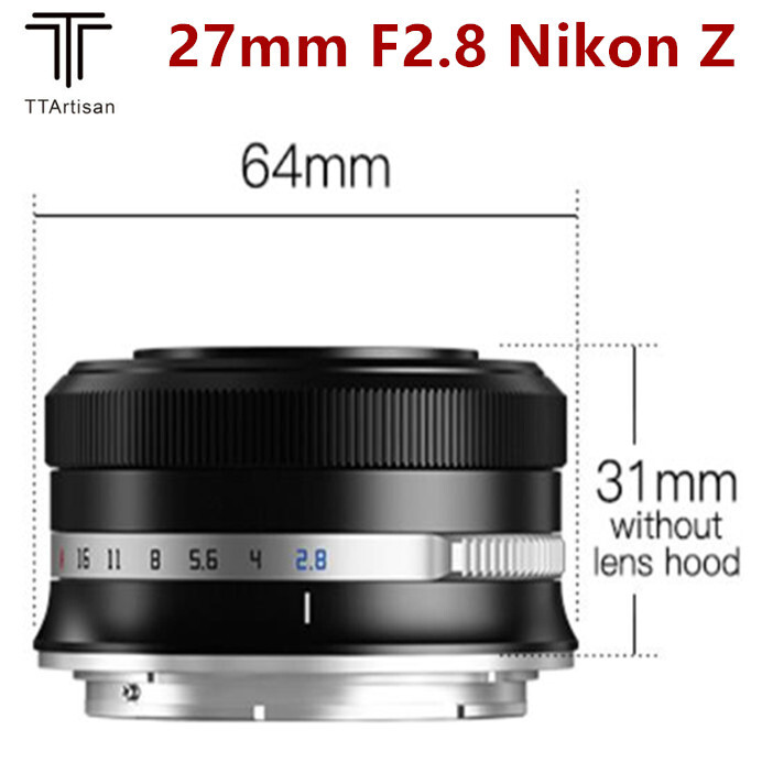TTArtisan 27mm F2.8 APS-C Auto Focus Lens STM for Nikon Z mount Camera ...