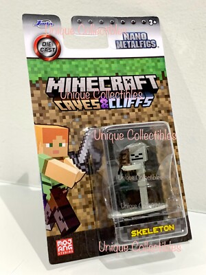 Minecraft Caves & Cliffs Skeleton Nano Metal Figs Jada Brand New | eBay ...