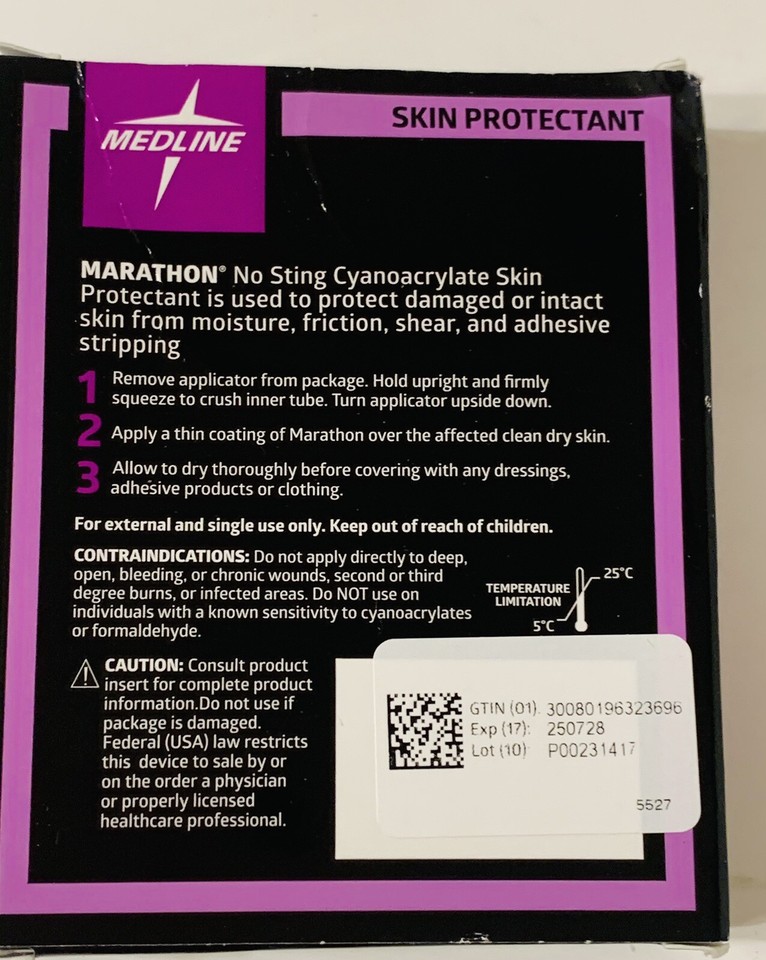 5 Medline Marathon Liquid Skin Protectant Applicator-MSC093005 Pack/5 ...