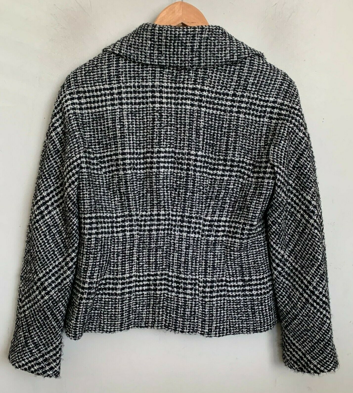 Talbots Collection Jacket Black White Collared Button… - Gem