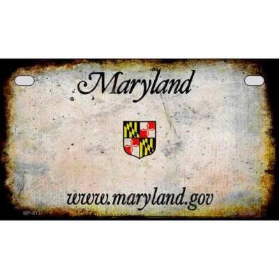 Maryland Rusty Blank Novelty Metal Motorcycle Plate MP-8137 | eBay