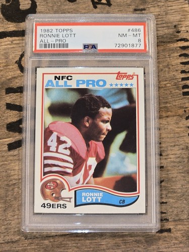 1982 Topps Football Ronnie Lott ROOKIE PSA 8.0 NM-MINT | eBay