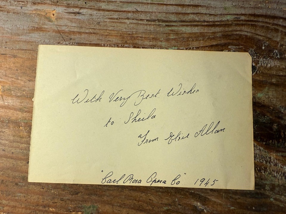 SIGNED Bill Kerr autograph page - Tony Hancock, Hancock's Half Hour, Dr ...