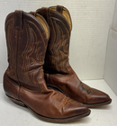 Boulet Cowboy Boots Canada Mens 11E Brown Leather Western Shoes 1867 Hill Billy | eBay