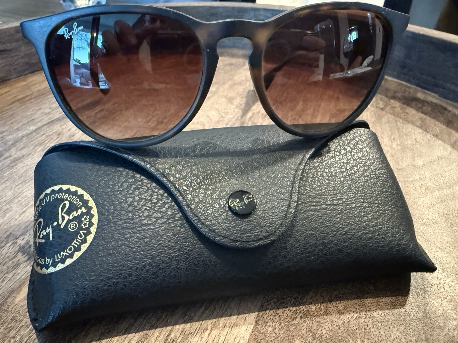 USED RAY-BAN RB 4171 ERIKA 865/13 HAVANA BROWN AUTHENTIC FRAMES ...