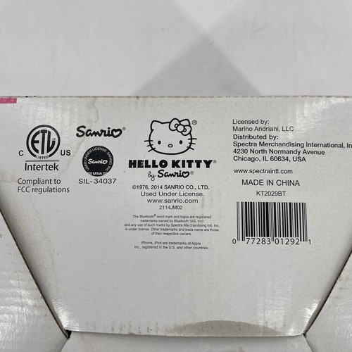 Hello Kitty Sanrio Vintage Portable Stereo CD Player Radio Bluetooth ...