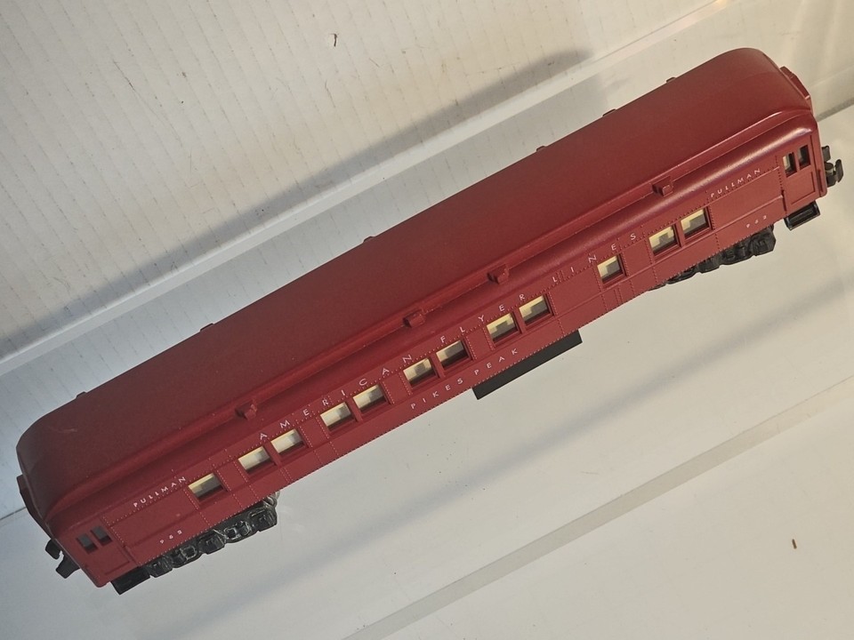 AMERICAN FLYER S GAUGE RED PULLMAN HEAVYWEIGHT OBSERVATION PASSENGER ...