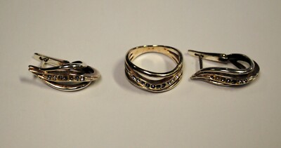 Vintage Jenavi Sterling Silver Set of Earrings & Ring | eBay