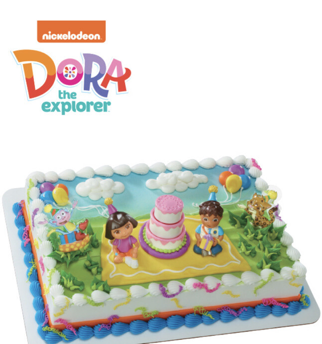 Dora Birthday Sheet Cake