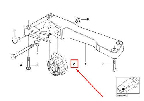 NEW BMW 3 F30, F80 MANUAL TRANSMISSION MOUNT 22316786566 6786566 ...