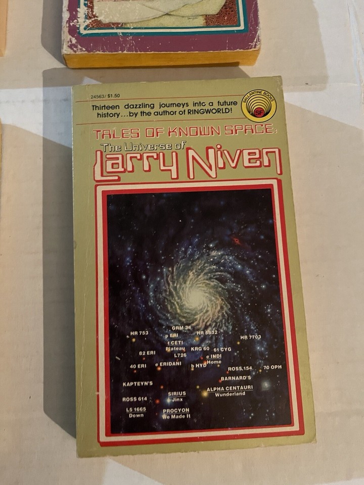 Larry Niven Vintage Book-Novels Lot 6: Neutron Star Convergent Series ...