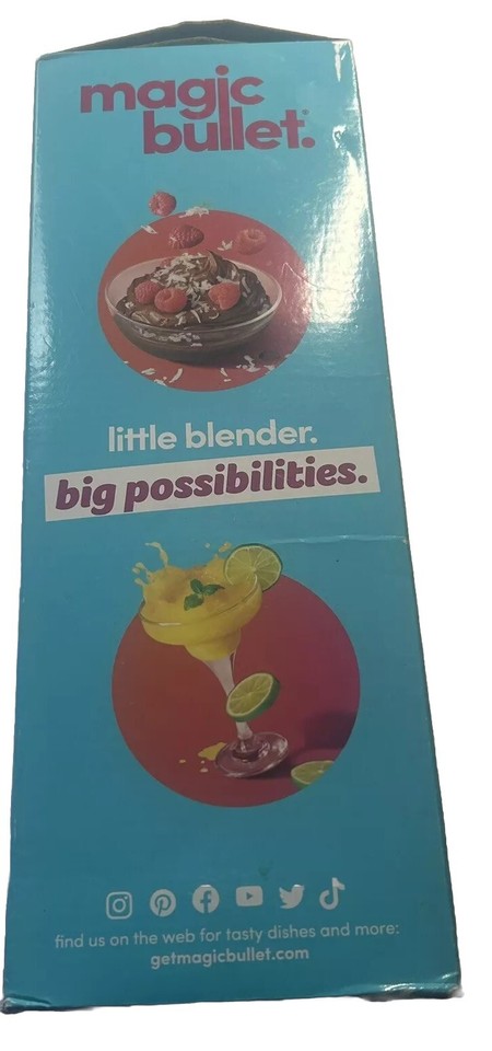 Magic Bullet 250W Essential Personal Blender - Silver. Three Piece Set ...