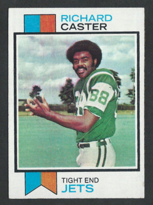 1973 TOPPS #323 RICHARD CASTER New York Jets CREASE FREE - 04 | eBay
