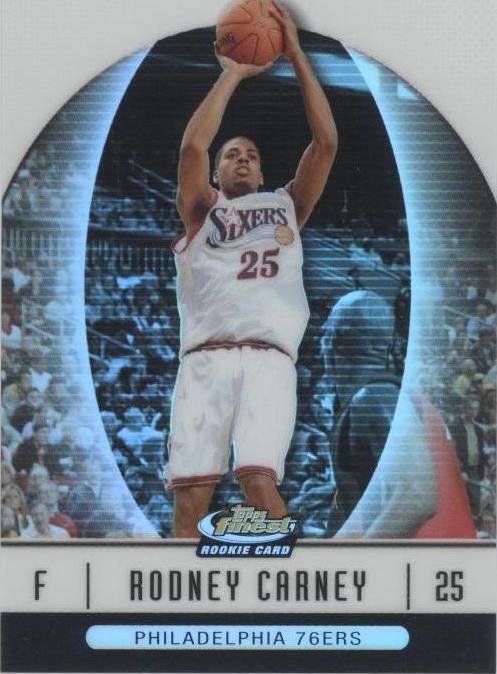 2006-07 Topps Finest - Rookie Rodney Carney #63 Black Refractor /99 (RC ...