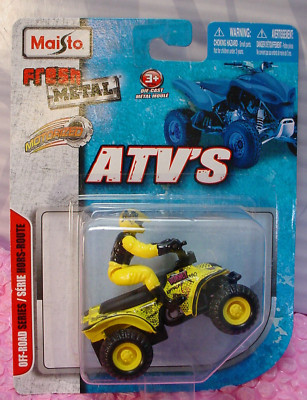 2010 Maisto Fresh Metal ATV'S yellow;yellow hub;HORNET motorized OFF ...