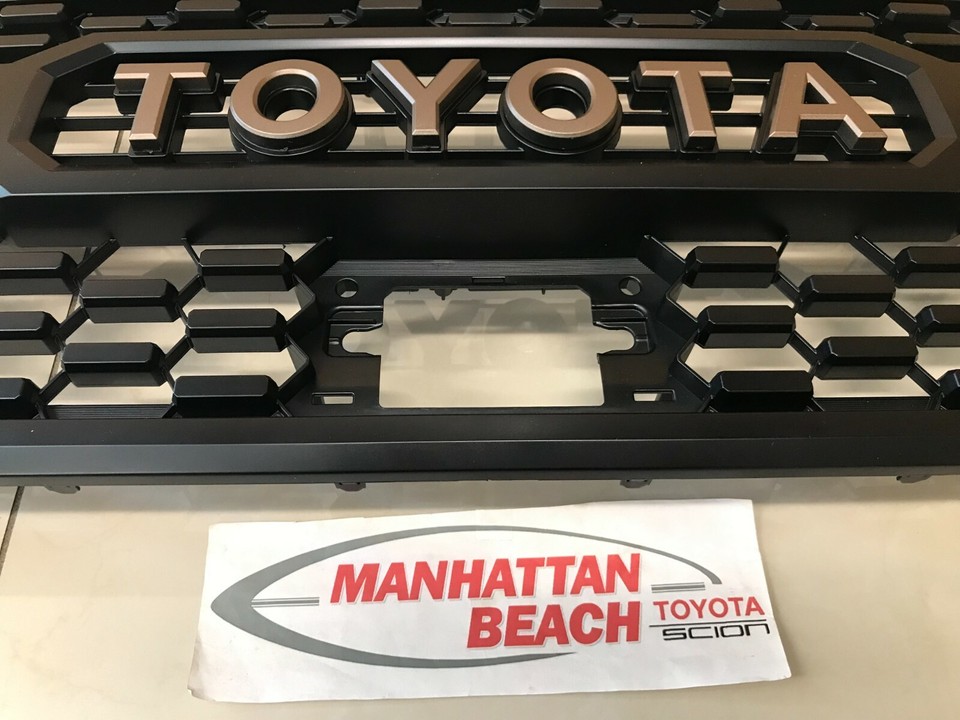 18-23 TACOMA TRAIL EDITION TRD PRO GRILLE BLACK W/BRONZE LETTERS PT228 ...