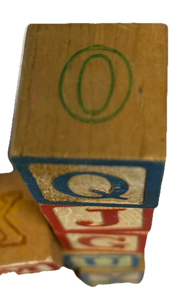 Vintage Lot of 22Alphabet Number Wooden Wood Blocks ABC 123 | eBay