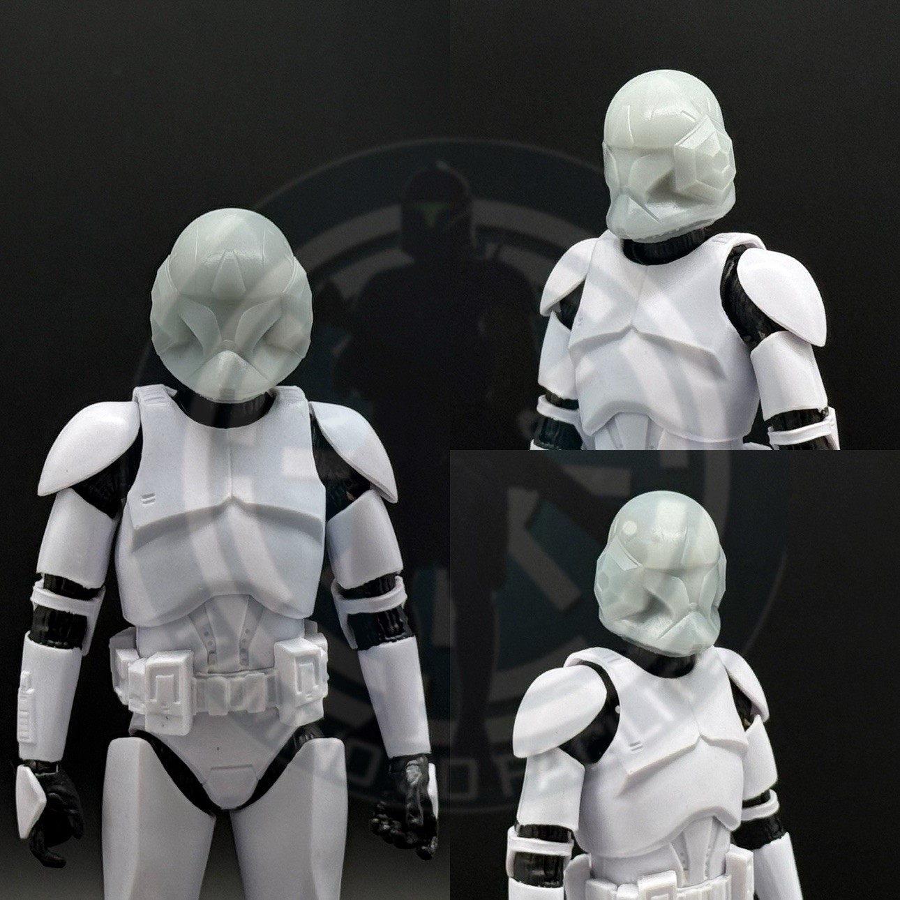 Star Wars 1/12 Custom Spec Ops Clone Trooper Helmet for Black Series ...
